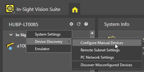 Configure Manual Devices