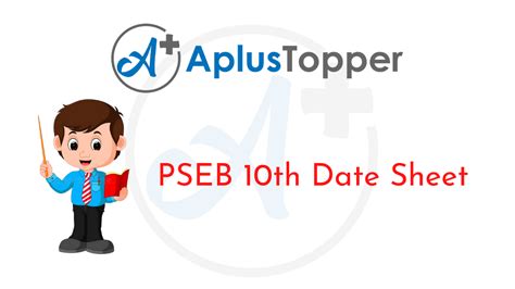 PSEB 10th Date Sheet 2024 Released Check Punjab Board Date Sheet For Class 10th From Here