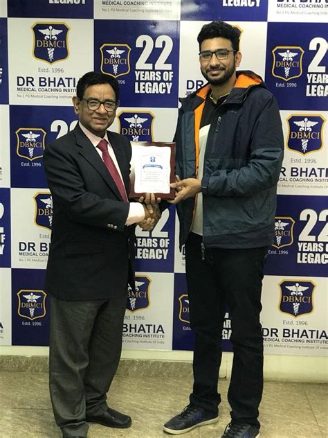 Dbmci Egurukul Congratulations Dr Ayush Gupta For