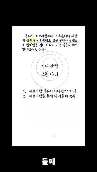 로마서 4장 13절 아브라함과 그 후손이 세상의 상속자라는 언약의 세 가지 의미 Youtube