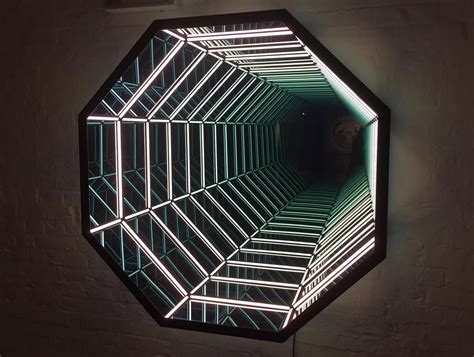 Infinity Mirror Wall Art Led 3d Infinity Mirror Modern Geometric