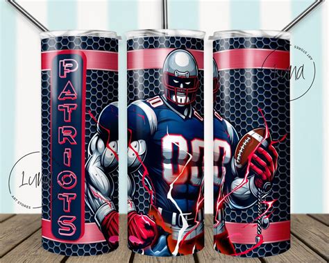 20oz Skinny Tumbler Wrap Football Tumbler Design 20oz Skinny