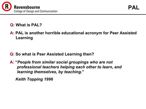 Peer Assisted Learning Ppt