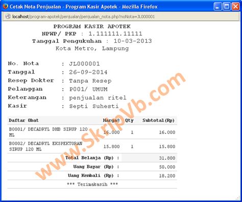Skripsi Program Apotek Berbasis Web Dengan Php Dan Mysql