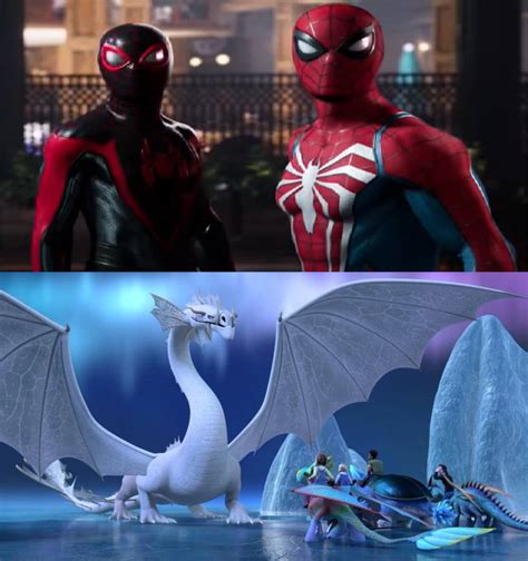Spider Man And Miles Morales Confront Sky Torcher By Disneyfan3000 On