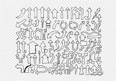 Collection Of Handdrawn Arrow Sketches For Your Design Needs Vector