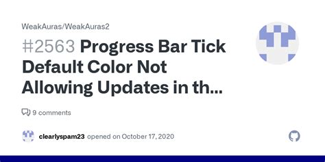 Progress Bar Tick Default Color Not Allowing Updates In The Ui · Issue