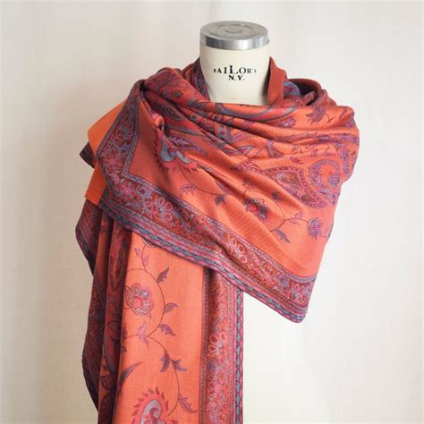 Indian Silk Scarf Etsy