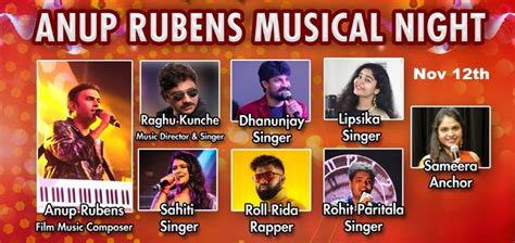 నవంబర్ 12న తామా దివ్య దీపావళి అనూప్ రూబెన్స్ లైవ్ మ్యూజికల్ నైట్ Nri2nricom