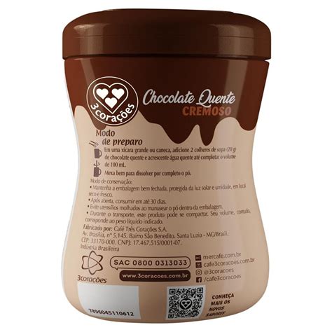 Chocolate Quente Cremoso 3 Corações 180g