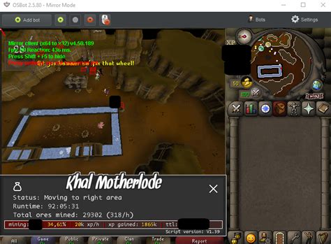 Khal Motherlode Mining And Smithing Osbot 2007 Osrs Botting