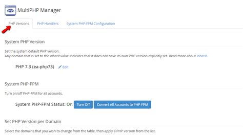 Using The Multiphp Manager Feature In Whm Hostarmada