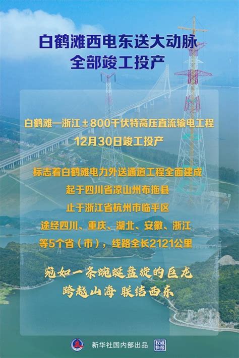 白鹤滩西电东送大动脉全部竣工投产 广东省水力和新能源发电工程学会