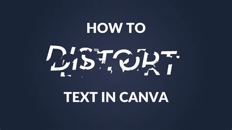 How To Distort Text In Canva Template Fonts