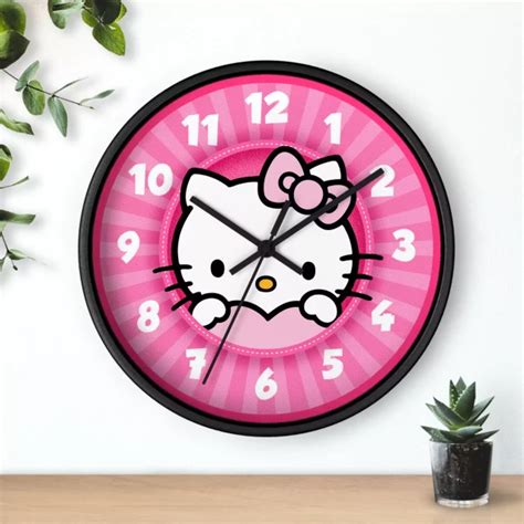 Hello Kitty Wall Clock Fun And Learn Time