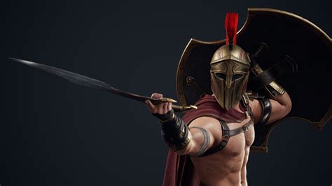 Spartan Hoplite 3d Model By Ryanreos