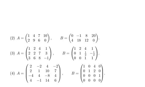 Solved Two Matrices A B Are Row Equivalent If It Is Possible Chegg