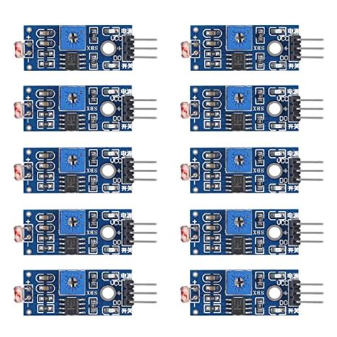 Diann 10pcs Ldr Photosensitive Sensor Module 3 Pins 5mm Light Dependent Resistor Sensor Module