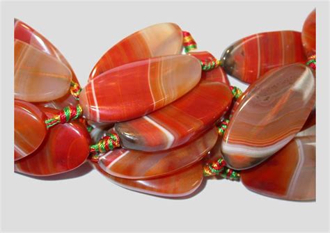 Agate 42mm Flat Oval 39cm Strand Bead Trimming And Craft Co