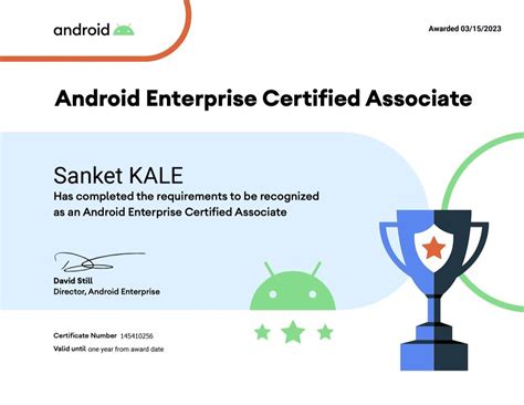 Sanket Kale On Linkedin Androidcertified