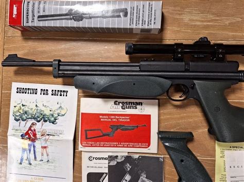 Crosman 1389 Backpacker Pellet Gun Wscope Manuals Rifle Stock