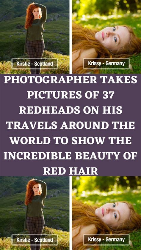Photographer Takes Pictures Of 37 Redheads On His Travels Around The