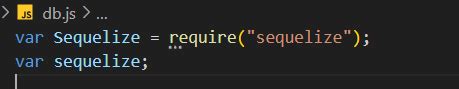 Node js와 MYSQL SEQUELIZE 연동하기 1