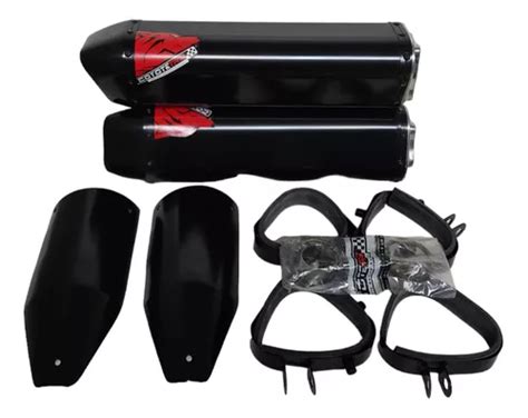 Escape Ponteira Coyote Trs Tri oval Alumínio Par Xt R Parcelamento sem juros
