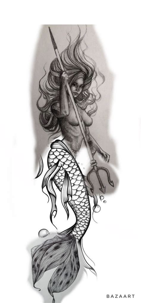 Pin By Tonico On Ideias De Tatuagens Mermaid Sleeve Tattoos Mermaid