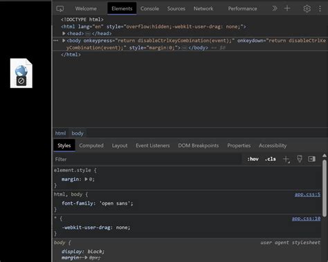 Dragging Random Stuffs Inside Webview Shows Weird Looking Icon · Issue