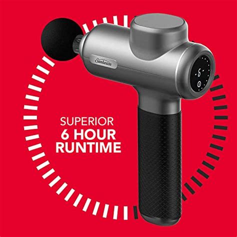 Sunbeam Ultra Percussive Massage Device Powerful Handheld Deep Tissue