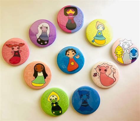 Steven Universe Pin Back Buttons Etsy