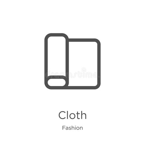 Cloth Icon Vector From Fashion Collection Thin Line Cloth Outline Icon