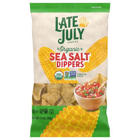 Save On Late July Snacks Tortilla Chips Dippers Sea Salt Organic Order