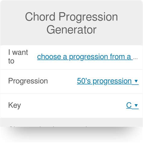 Guitar Chord Progression Generator G Mixolydian Chord Progression