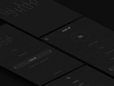 Black Shop App Shopping App Shopping Black