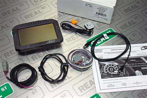 aem cd 7flg carbon flat panel logging dash display gps with adapter for
