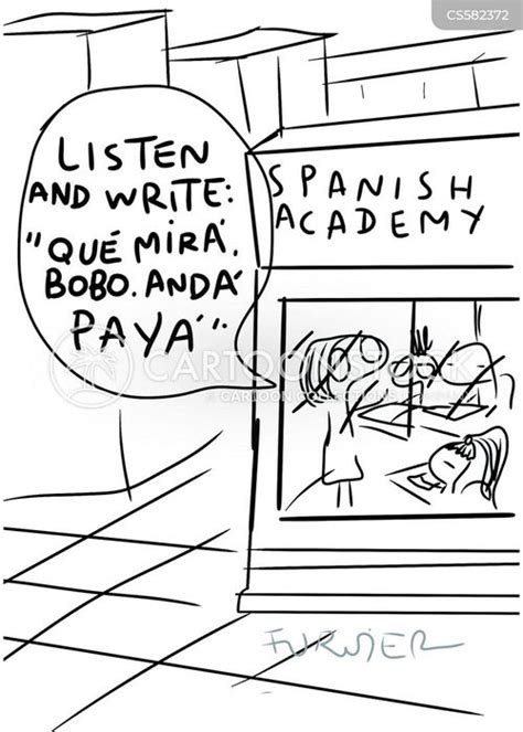 Spanish Class Cartoon