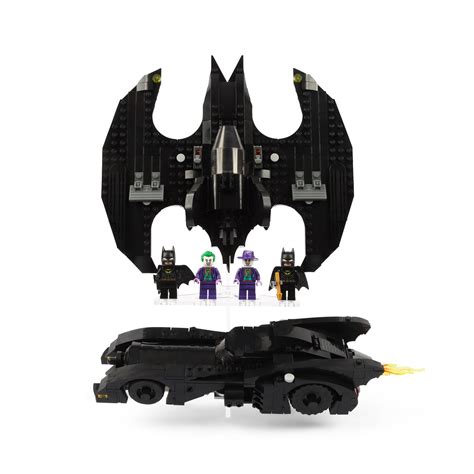 Dual Lego 76224 Batmobile And Lego 76265 Batwing Display Stand