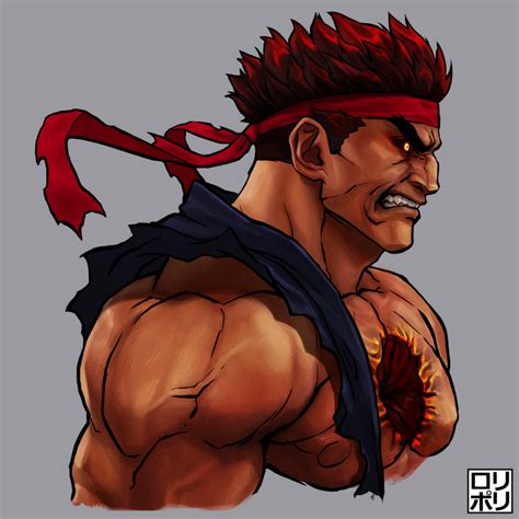 Jamrolypoly Evil Ryu Ryu Street Fighter Street Fighter Highres