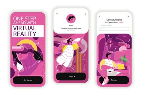 premium vector medical clinic concept onboarding screens ui ux gui