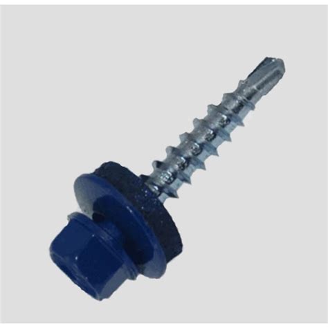 Саморезы по металлу с буром Daxmer 4,8х19 мм RAL 5010 250 шт. — купить ...