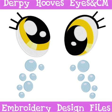 Pes Files Pinkie Pie Eyes And Cutie Mark Set Embroidery Etsy