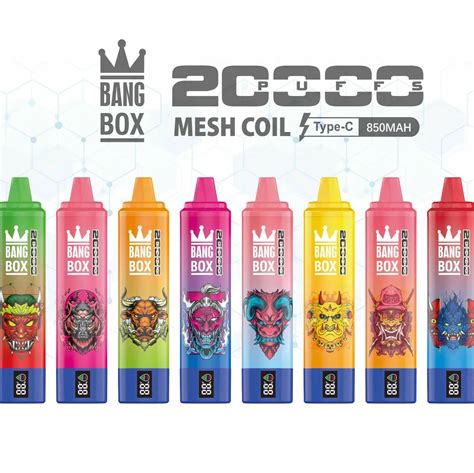 Bang Box 20000 Puffs Vape 0 2 3 5 Low Nicotine Rechargeable Bulk