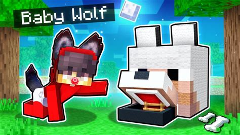 My BABY Wolf S SECRET Minecraft Base Minecraft Videos