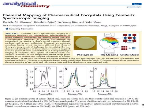 Terahertz Spectroscopy Applications In Pharmaceutical Industry Pptx