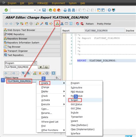 Dialog Programming Abap Create Screen Ilmu Programmer