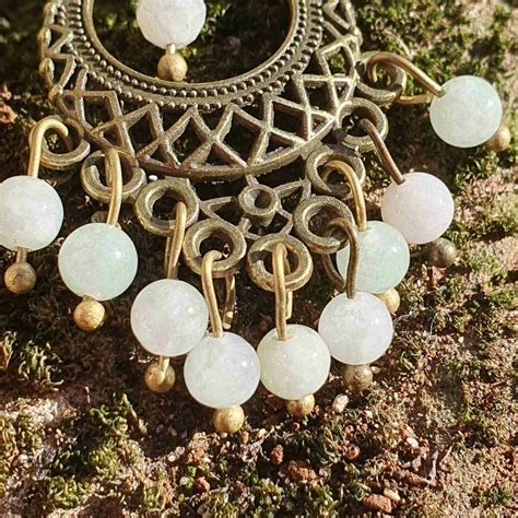 Boucles D Oreilles Pierres Naturelles Vintage