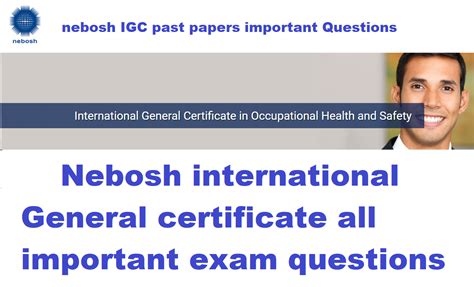 Nebosh Igc Past Exam Papers Important Questions Hse Skyward