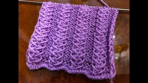 211 РИСУНОК КОСИЧКАМИ ИЗ 2 РЯДОВ ВЯЗАНИЕ СПИЦАМИ Youtube